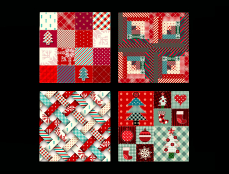 Second Life Marketplace - *6KW* FULL PERM Seamless Christmas Patchwork ...