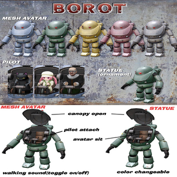Second Life Marketplace - BOROT pilot cat