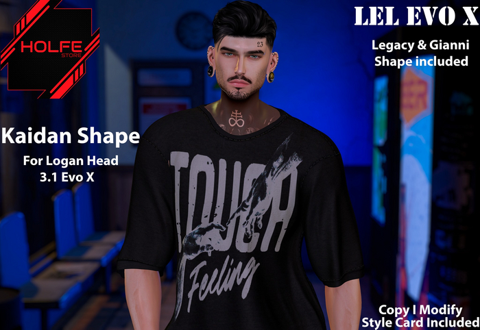 Second Life Marketplace - Holfe Store - Kaidan Shape ( For Logan head 3 ...