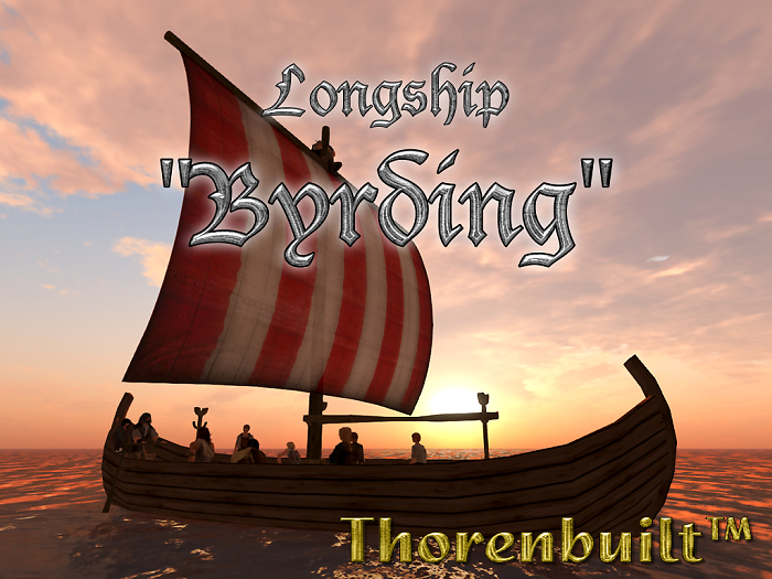 Second Life Marketplace - Thorenbuilt Longship "Byrding" (Sailing, 16 ...