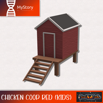 Second Life Marketplace - MyStory Chicken Coop (Red Kids v1.6)