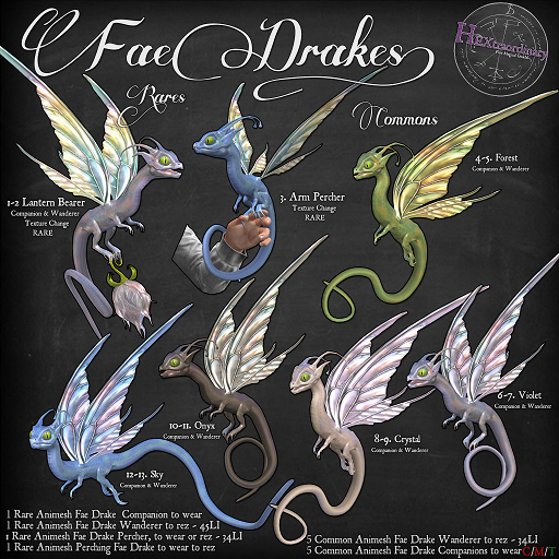 Second Life Marketplace - 5. *HEXtraordinary* Fae Drake - Forest - Wanderer