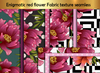 Second Life Marketplace - Enigmatic red flower Fabric texture seamless