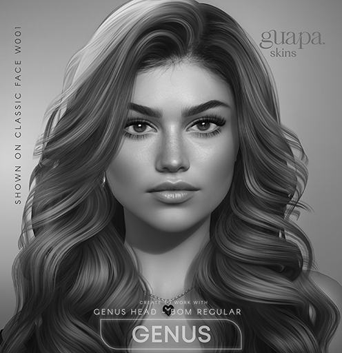Second Life Marketplace - Guapa - Genus Skin (GENUS HEAD - REGULAR) DEMO