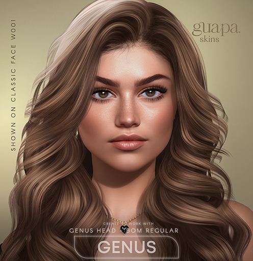 Second Life Marketplace - Guapa - Genus Skin (GENUS HEAD - REGULAR) FATPACK