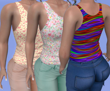 Second Life Marketplace - -Puella-008 female TANK TOP five textures