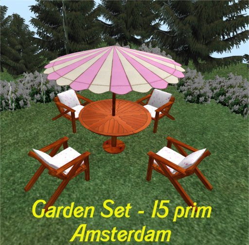 Second Life Marketplace - Garden Set EUROPE "Amsterdam"