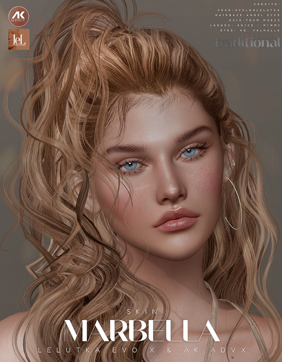 Second Life Marketplace - TF - Marbella Skin (LELUTKA EVOX) Sunkiss