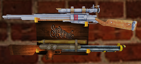 Second Life Marketplace - Steampunk Rifles Rack
