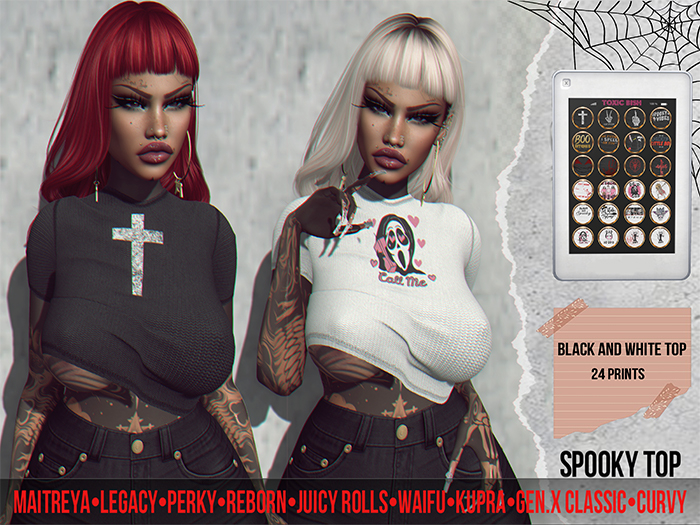 Second Life Marketplace - [TOXIC BISH] Spooky Top @ HUD