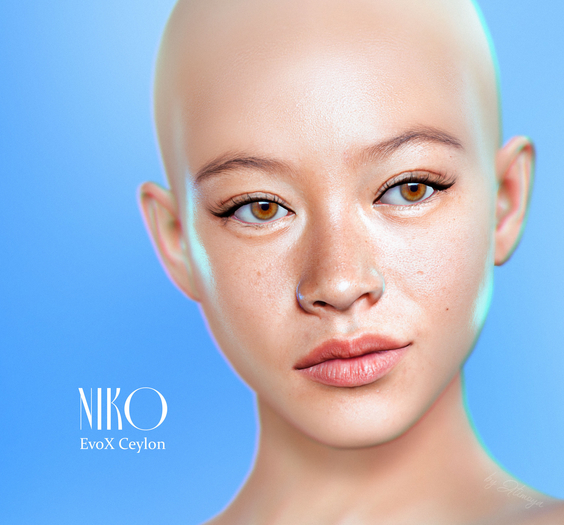 Second Life Marketplace - [LERONSO] NIKO skin for Lelutka EVO X DEMO