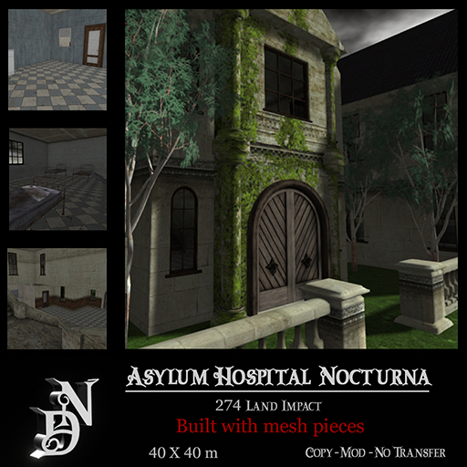 Second Life Marketplace - Asylum Hospital Nocturna