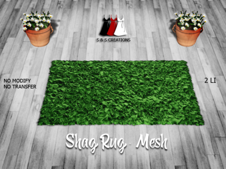 Second Life Marketplace - *SPARKLE & SHINE* Shag Rug* - (Forest)