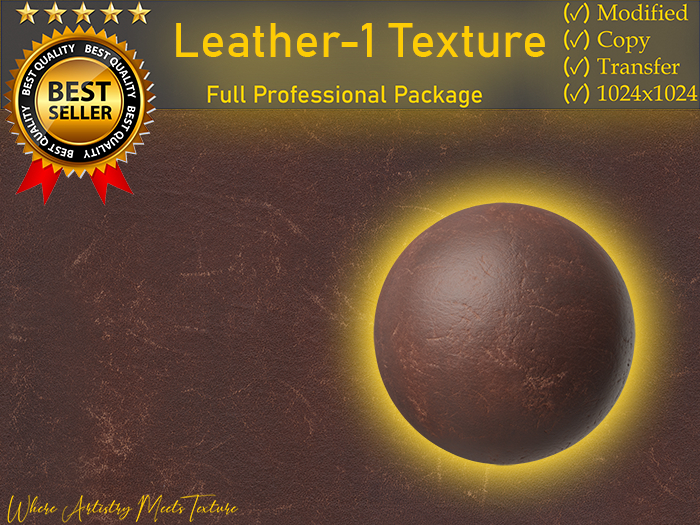 Second Life Marketplace - Leather-1 Texture - TEXTURES By X