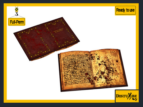 Second Life Marketplace - ::DisturbeD:: Halloween Props - Satanic Book ...