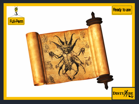 Second Life Marketplace - ::DisturbeD:: Halloween Props - Demon Scroll ...