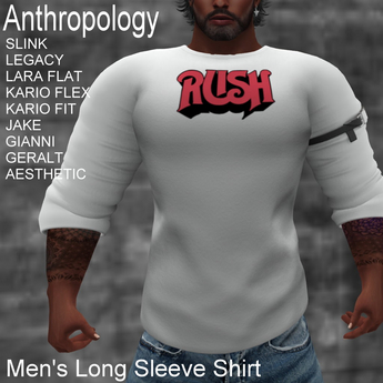 Second Life Marketplace - RUSH Men's Long Sleeve (MDS)