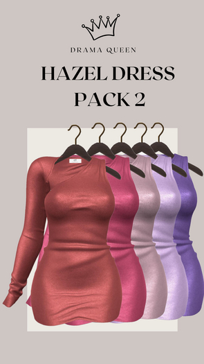 Second Life Marketplace - DRAMA QUEEN Hazel Dress - Pack 2 (ADD)