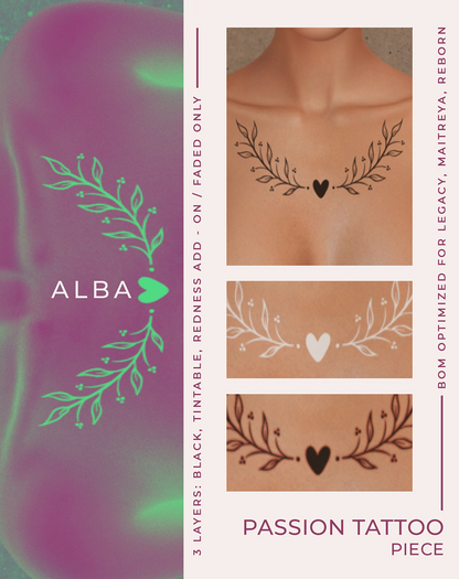 Second Life Marketplace - ALBA - Passion Tattoo Piece