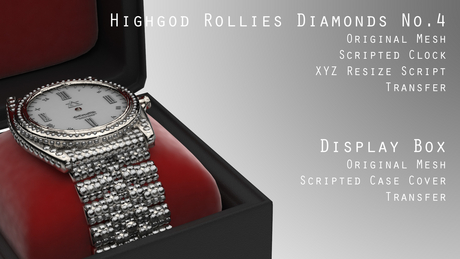 Second Life Marketplace - Rollie No.4 Platinum [Diamonds]