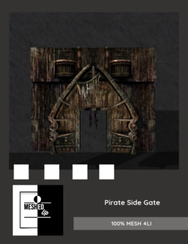 Second Life Marketplace - MeshedUp: Pirate Side Gate