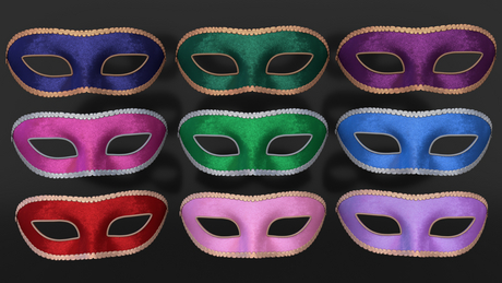 Second Life Marketplace - Velvet Costume Mask (24 Colors)
