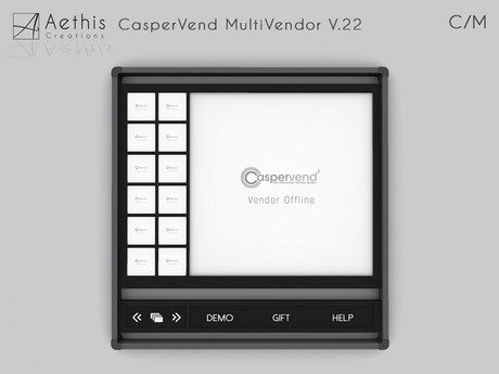 Second Life Marketplace - [AC] CasperVend MultiVendor V.22 - 13 Panel ...
