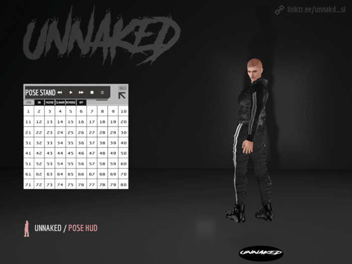 Second Life Marketplace - UNNAKED / SPINNER + POSE HUD