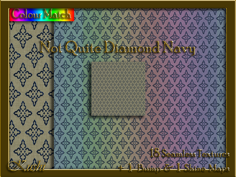 Second Life Marketplace - Not Quite Diamond Navy Seamless Texture Pack