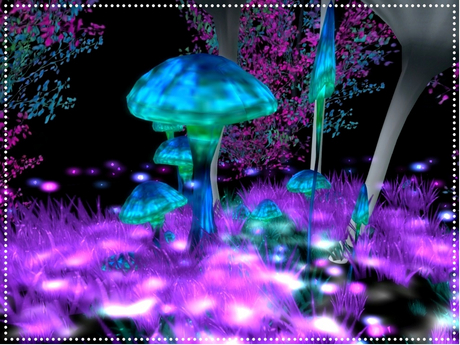 Second Life Marketplace - Motion & Leaves-Enchanted Glow Shrooms