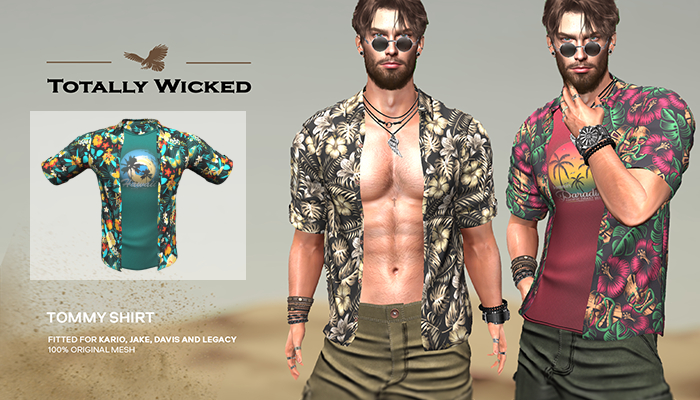 Second Life Marketplace - Totally Wicked - Tommy shirt_STP05