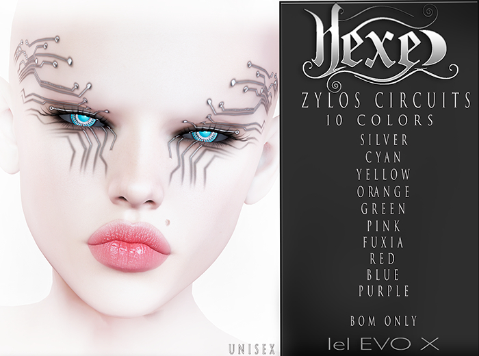 Second Life Marketplace - Hexed - Zylos Circuits BOM EVOX Unisex