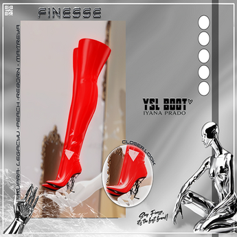Second Life Marketplace - FINESS(E) FIERY RED YSL BOOT