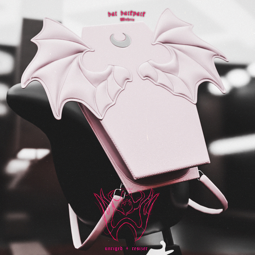 Second Life Marketplace - Wuhein - Bat Backpack [pink]