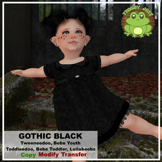 Second Life Marketplace - :FroggyJoes: Gothic Black