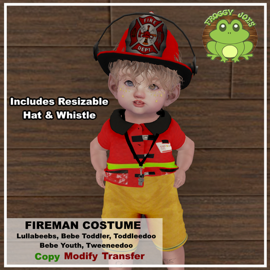 Second Life Marketplace - :FroggyJoes: Fireman Costume