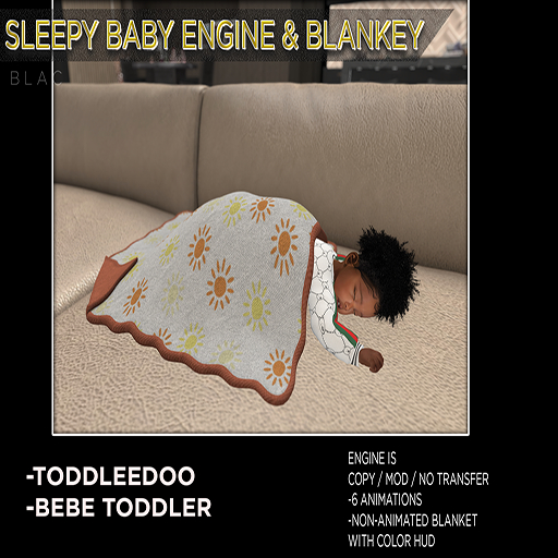 Second Life Marketplace - ///ZB-SLEEPY BABY ENGINE & BLANKY / TD/BEBE 1.1