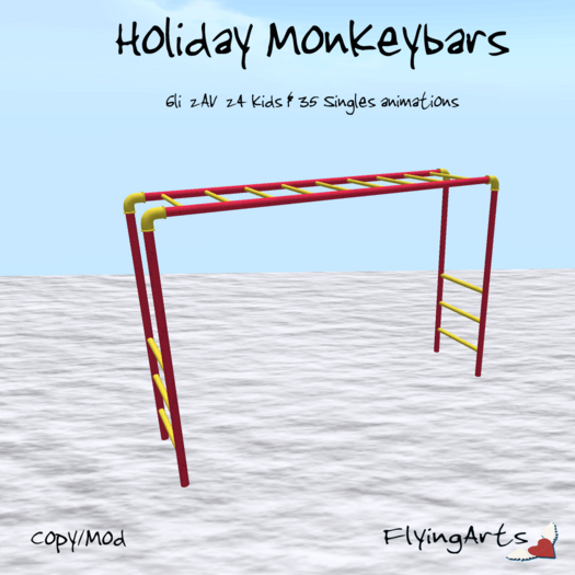 Second Life Marketplace - !FA! Holiday Monkey Bars