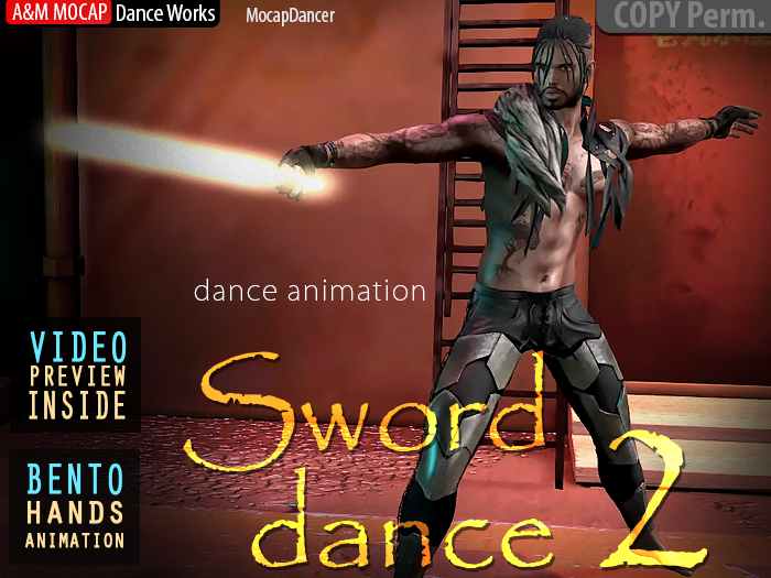 Second Life Marketplace - A&M: Sword dance 2 - dance animation (Bento ...