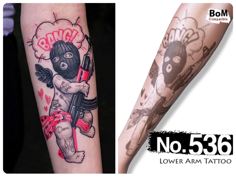 Second Life Marketplace - (Lower Arm Tattoo) No.536 - BoM