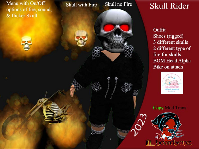 Second Life Marketplace - ~LH~Skull Rider LB (BOX)