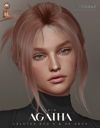 Second Life Marketplace - TF - Agatha Skin (LELUTKA EVOX) Rosekiss