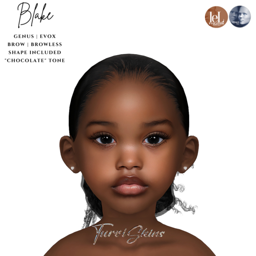 Second Life Marketplace - TURVI // Blake Skin "CHOCOLATE" (EVOX)