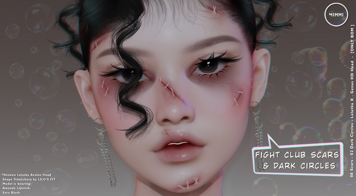 Second Life Marketplace - Mimmi Collection #Fight Club Scars & Dark ...