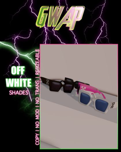 Second Life Marketplace - ::GWAP:: - Off White Shades (FATPACK)