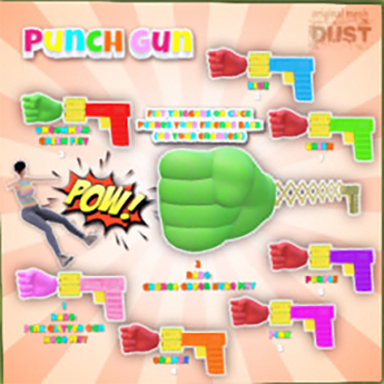 Second Life Marketplace - 3 DUST: Punch Gun - red UNCOMMON