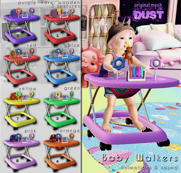 Second Life Marketplace - 5 DUST: Baby Walker Purple