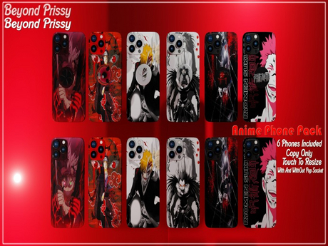 Second Life Marketplace - //Bp Anime Phone Pack - Add To Unpack