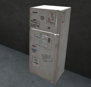 Second Life Marketplace - /AVP/ 80's Refrigerator *WEAR ME*