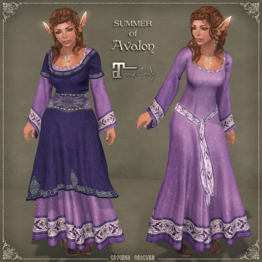 Second Life Marketplace - Summer of AVALON Celtic Dress by Caverna ...